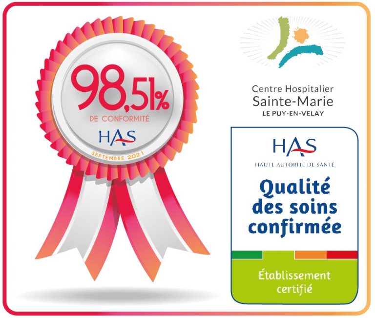 98,51% de conformité pour le CHSM - Centre Hospitalier Sainte-Marie Le ...